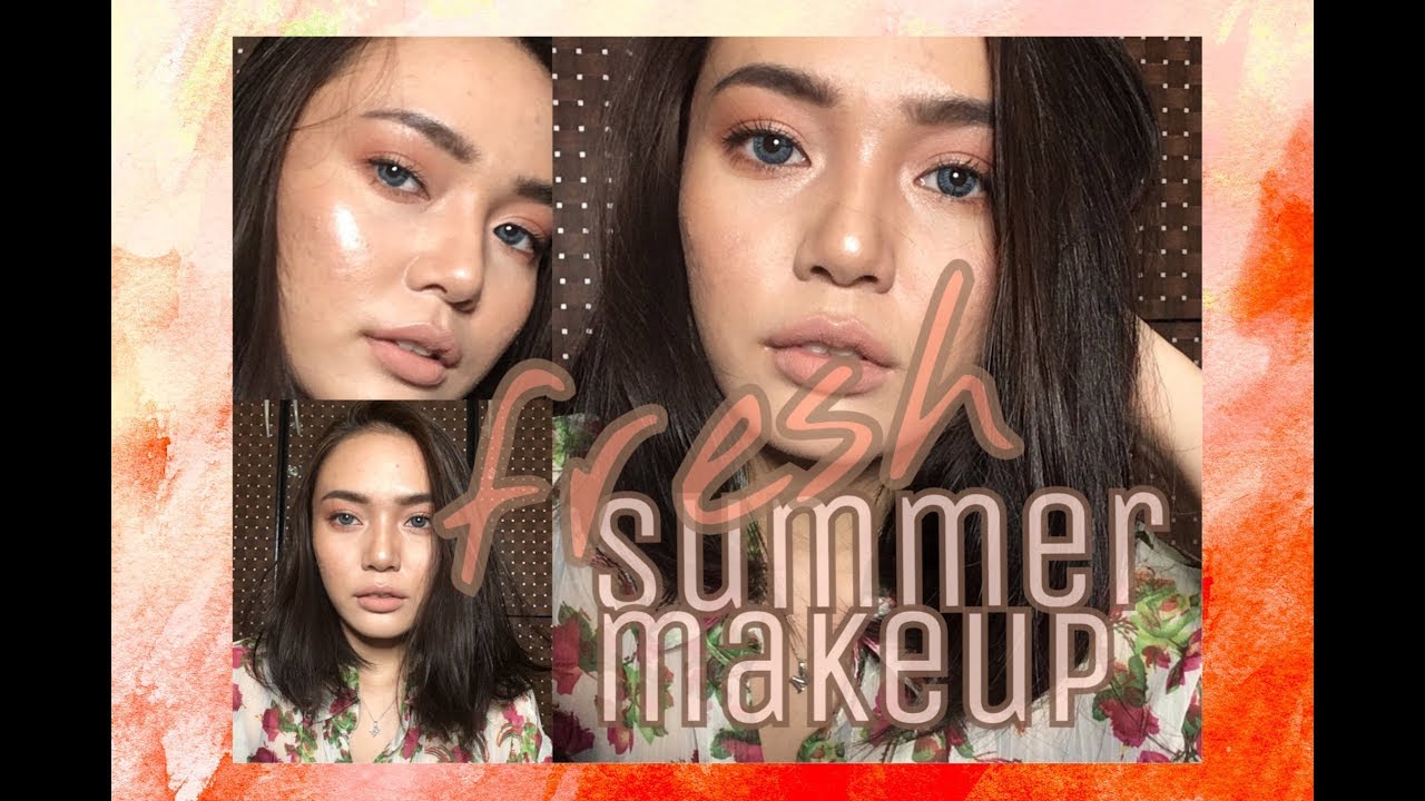FRESH AND SIMPLE SUMMER MAKEUP - YouTube