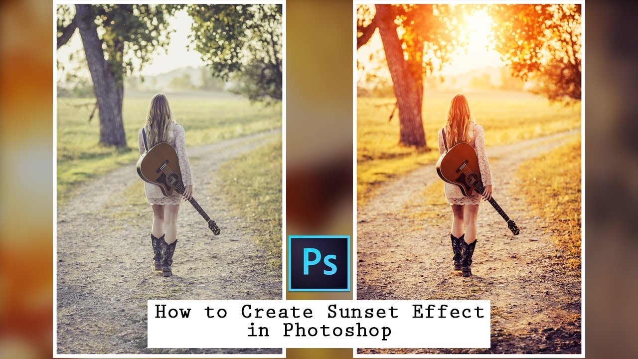 How to Create Stunning Sunset Effect in Photoshop | Fantasy Light ...