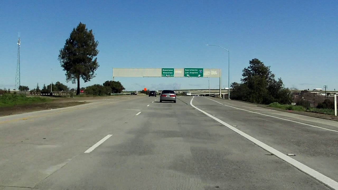 CA 4/Interstate 5 Stack Interchange, Stockton, CA - YouTube