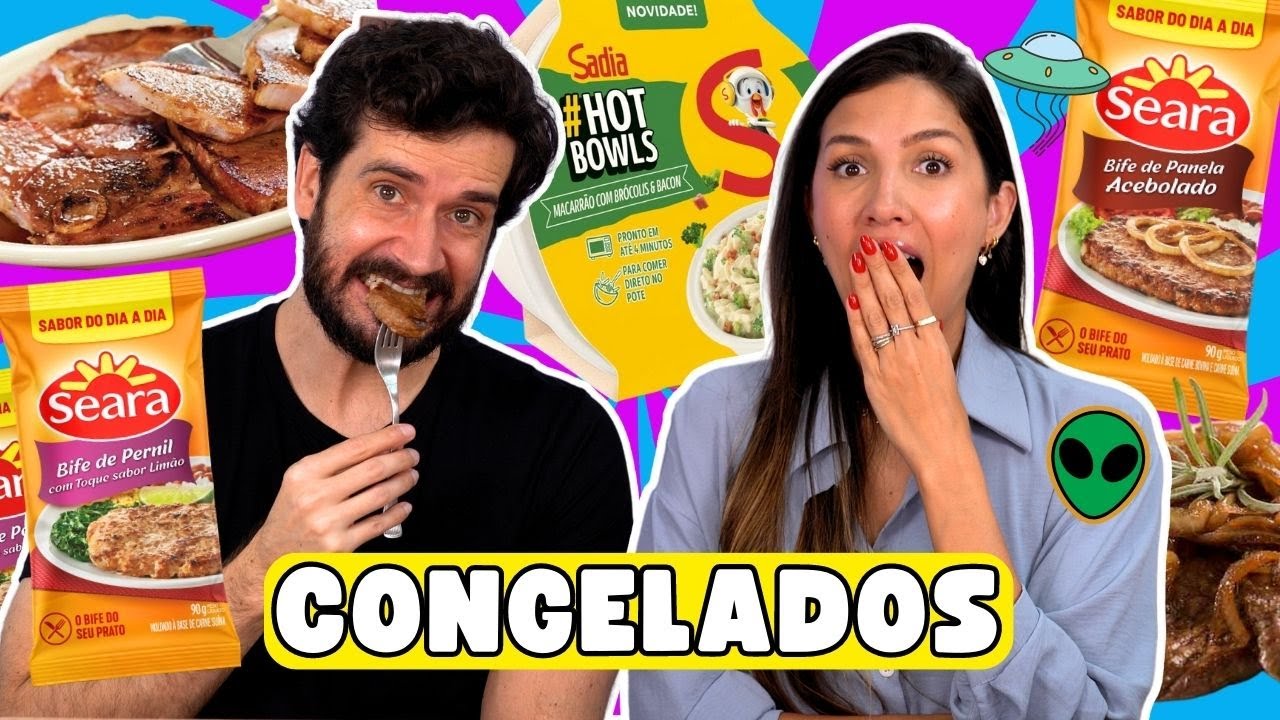 PROVANDO comida CONGELADA | MACARRÃO HOT BOWLS, BIFE de PANELA ...