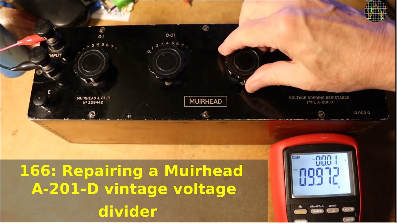 166 - Repairing a Muirhead A-201-D vintage voltage divider - YouTube