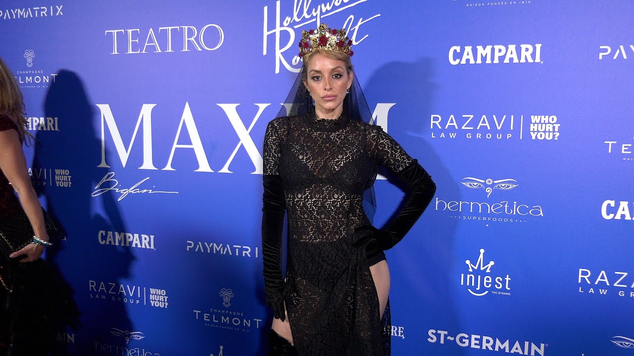 Rachele Royale 2025 MAXIM New Year's Eve "Winter Wonderland" Party Blue Carpet 4K - YouTube