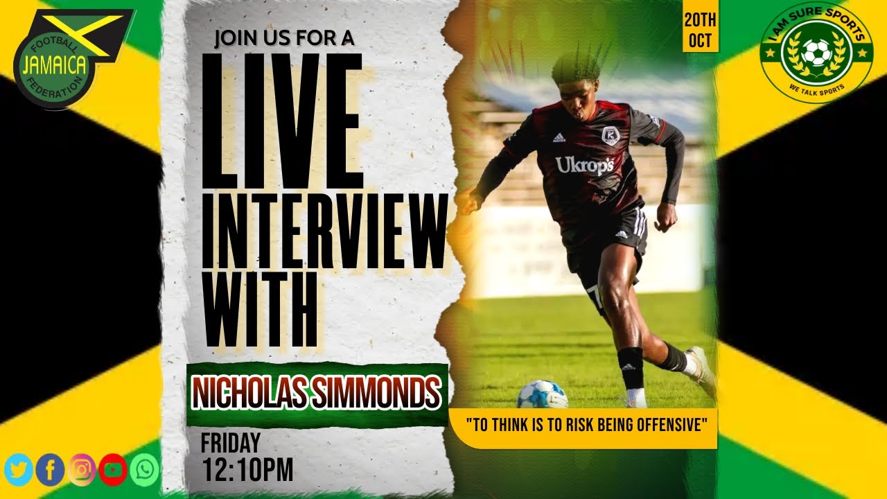 The 1st Father - Daughter - Son To Play For Jamaica + Richmond Strikers Star Nick Simmonds Joins ...