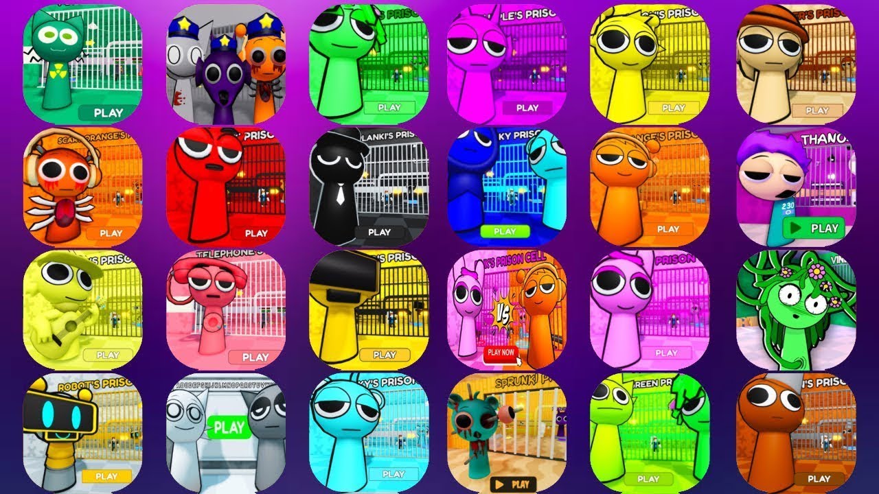 ROBLOX:BLACK SPRUNKI,TUNNER SPRUNKI,AQUA SPLANKI,TELEPHONE SPRUNKI ...