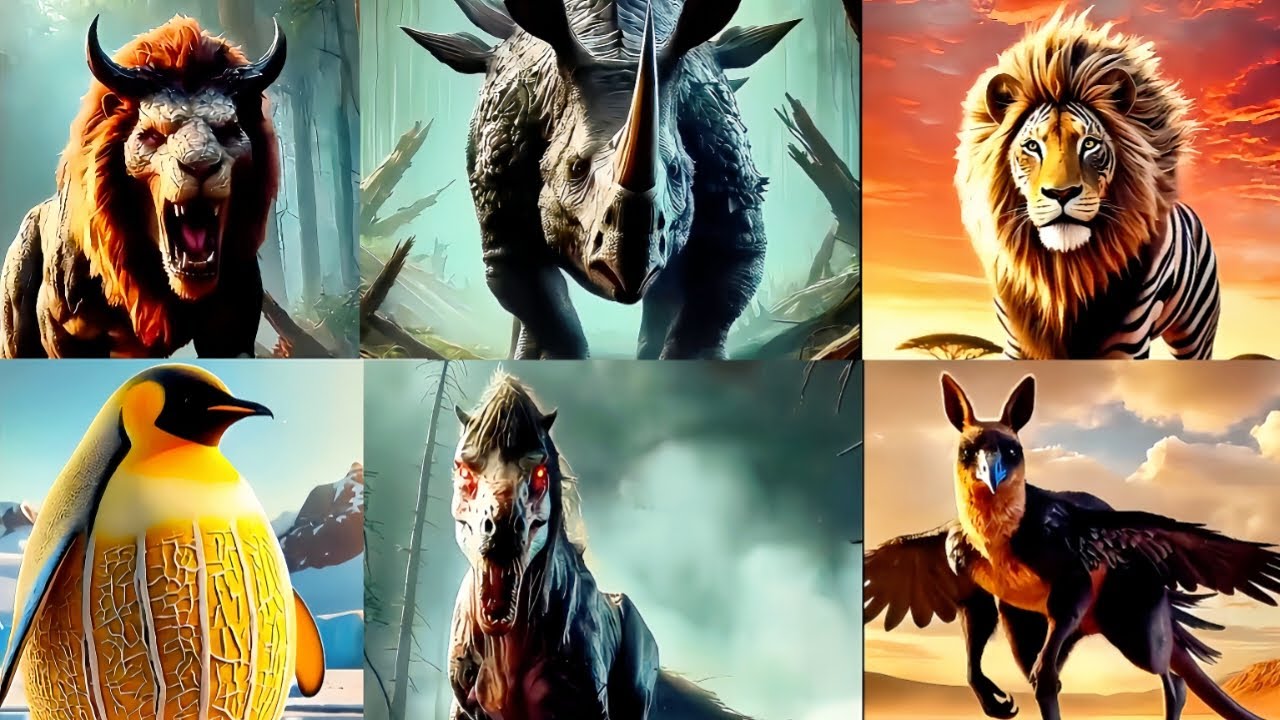 Amazing ANIMAL FUSION HYBRIDS 😱 BEST ANIMAL FUSION || MULTIPLE ANIMAL ...