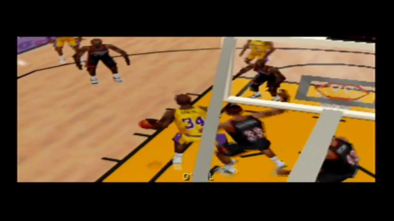NBA COURTSIDE (N64) LOS ANGELES LAKERS vs MIAMI HEAT - YouTube