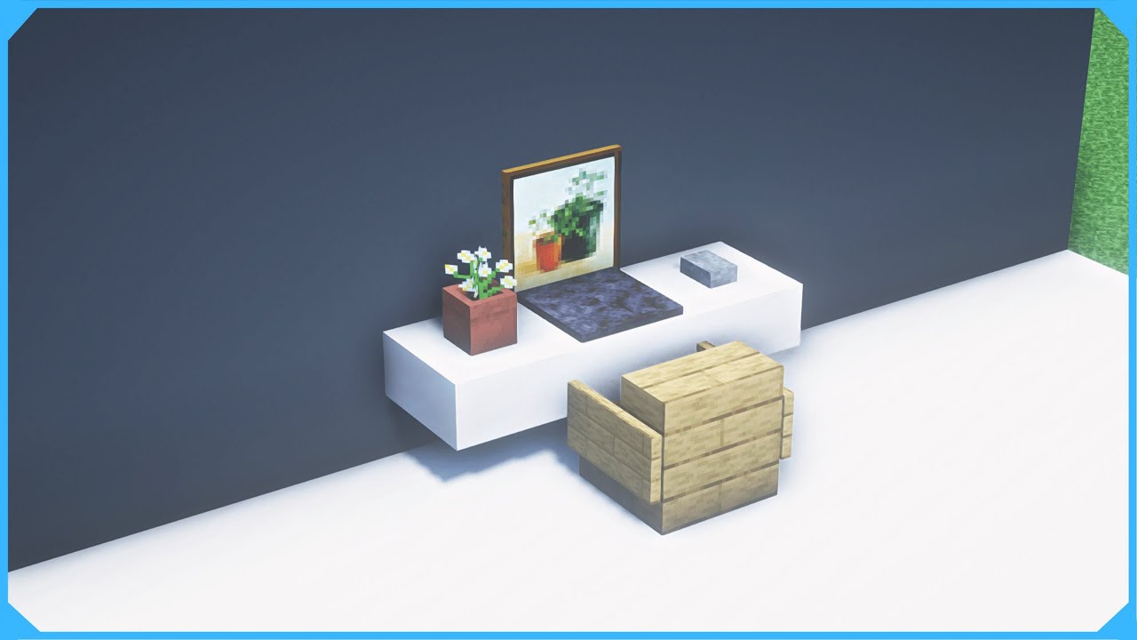 How to Make a Simple Computer Table in Minecraft - Minecraft ...