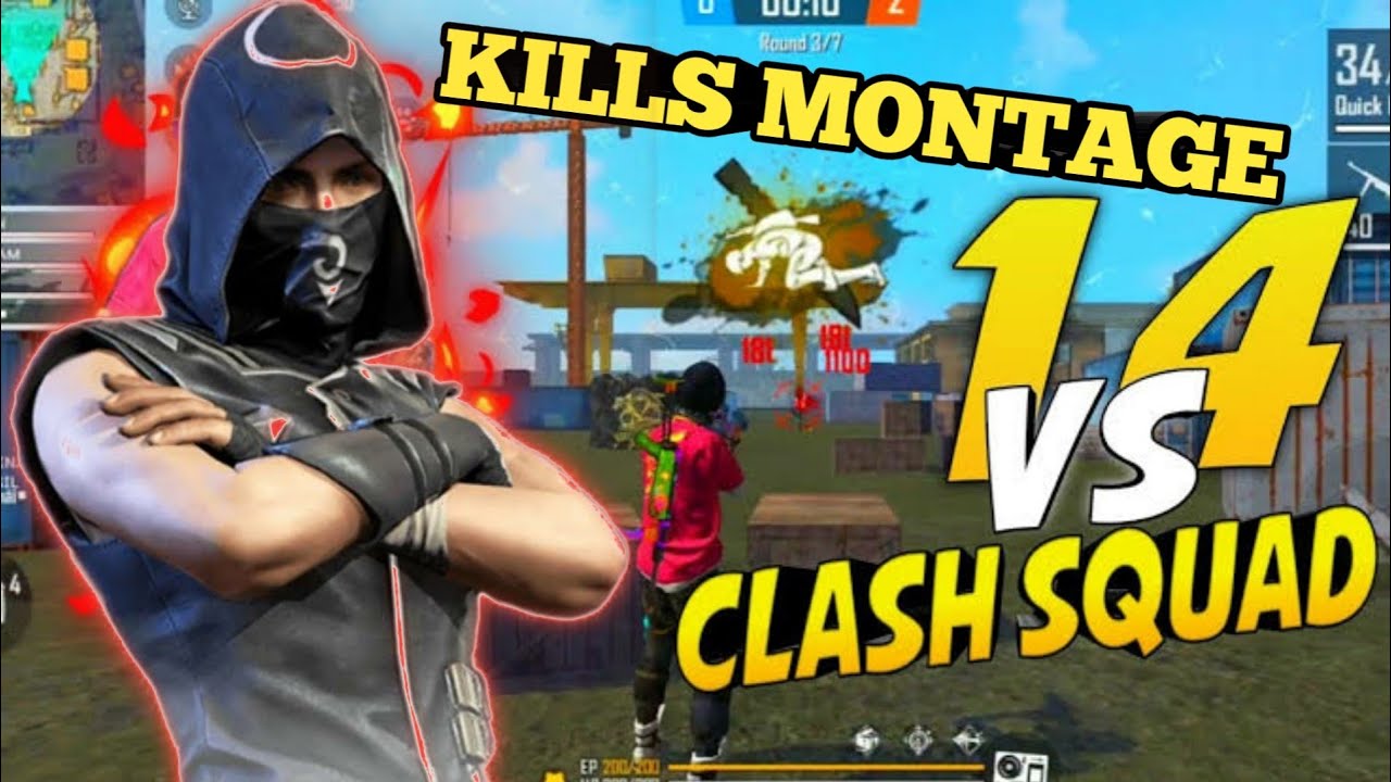 Freefire Clash Squad Kills Montage | Freefire 1V4 Clutches | FireEyes ...
