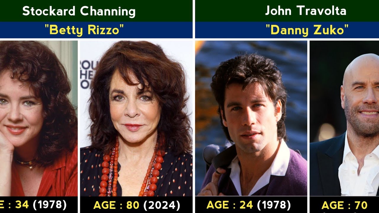 GREASE (1978) Cast Then And Now 2024 #comparison #cast ...