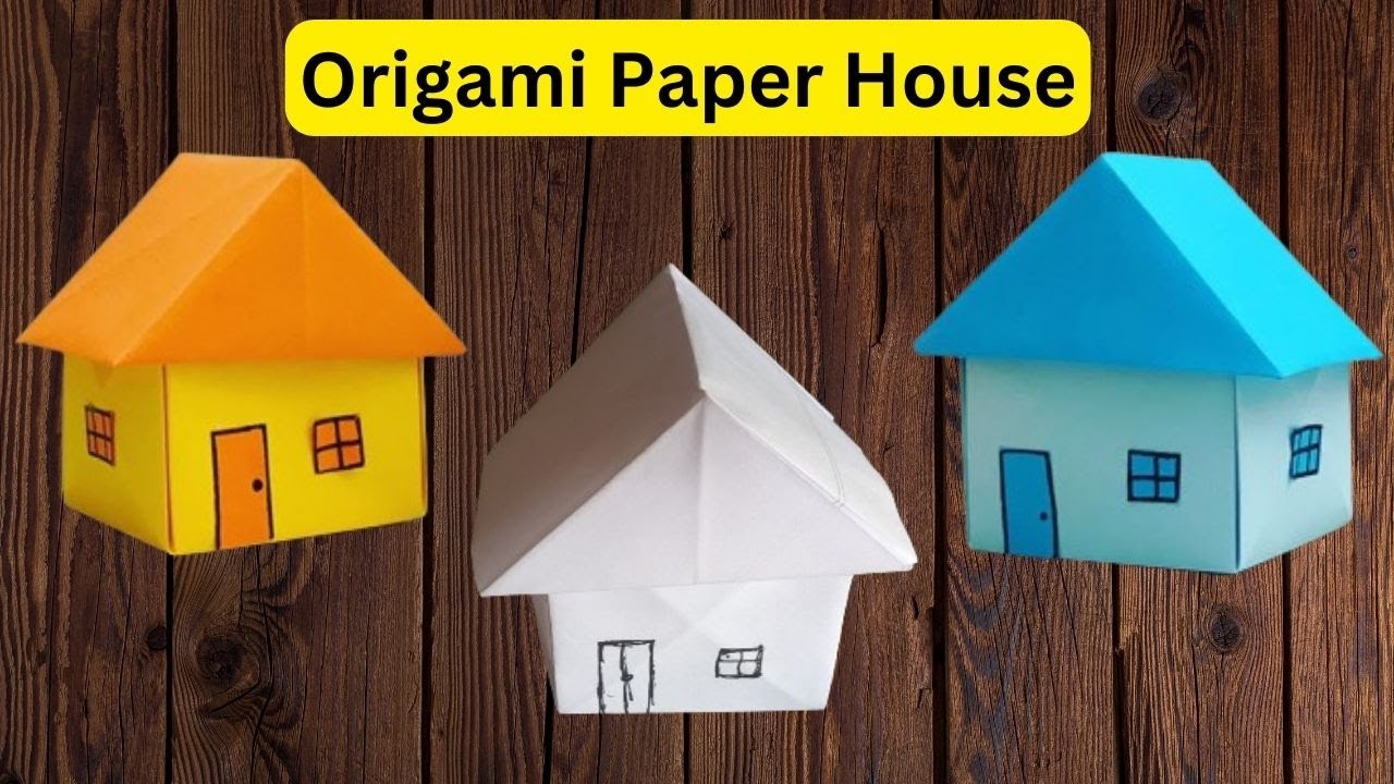 How To Make A Paper House || Origami Paper House || DIY Paper School ...