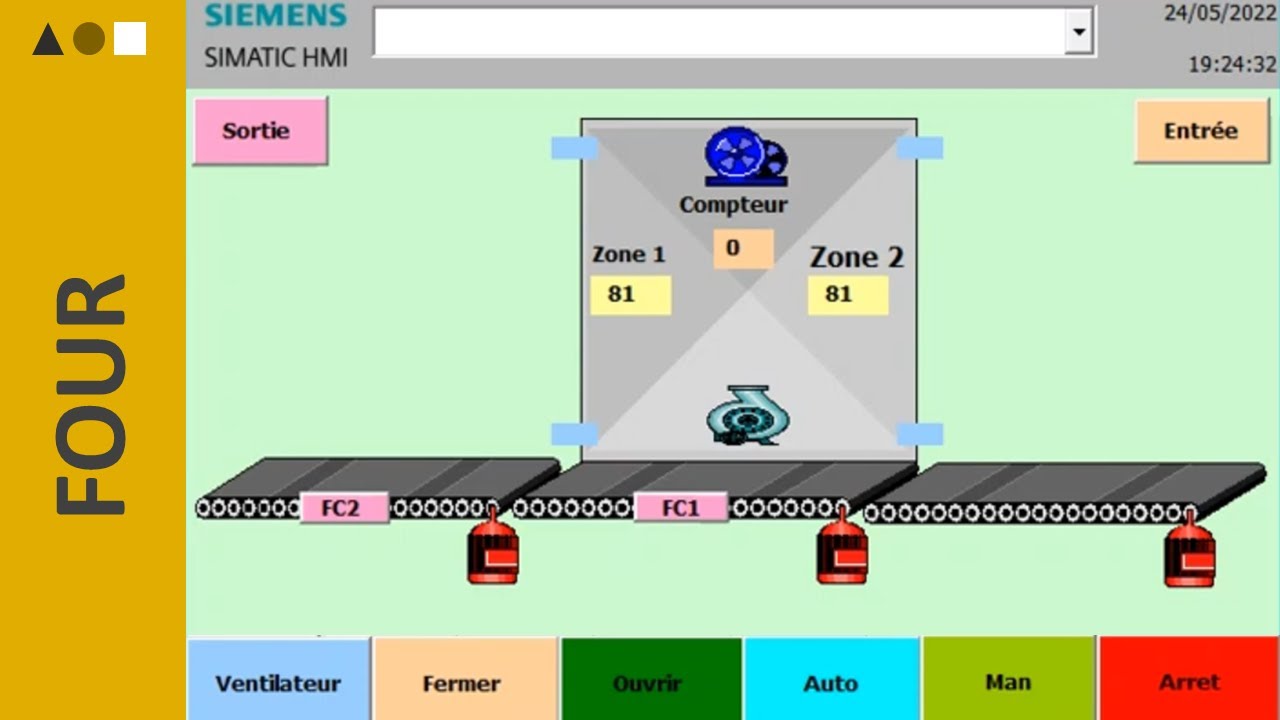 Four industriel - Système automatisé - by Kheir Eddine - YouTube