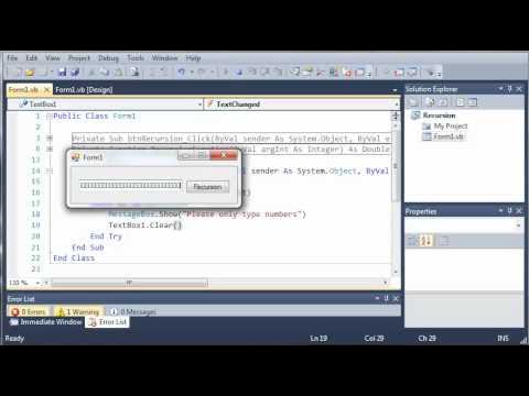 Visual Basic Tutorial - 140 - Keeping Letters Out Of TextBoxes - YouTube
