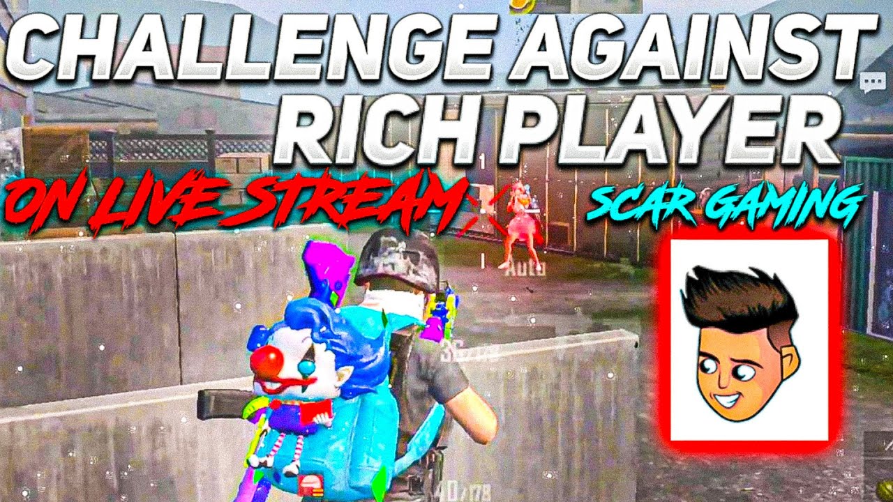 CHALLENGE AGAINST RICH PLAYER @ScarGamingOP ⚡PUBG MOBILE LITE TDM ...