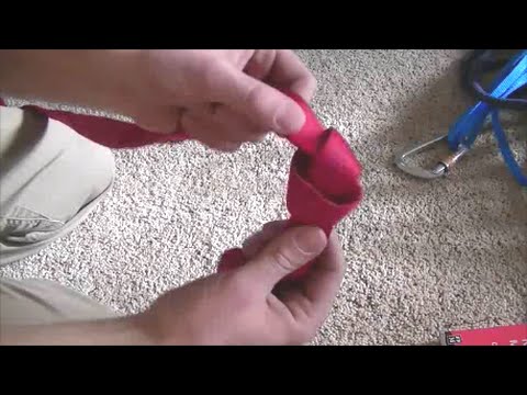 Climbing knots: Overhand rappel knot, water knot - YouTube