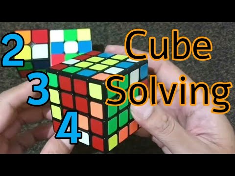 2x2, 3x3 and 4x4 | XIIU Solves # 13 - YouTube