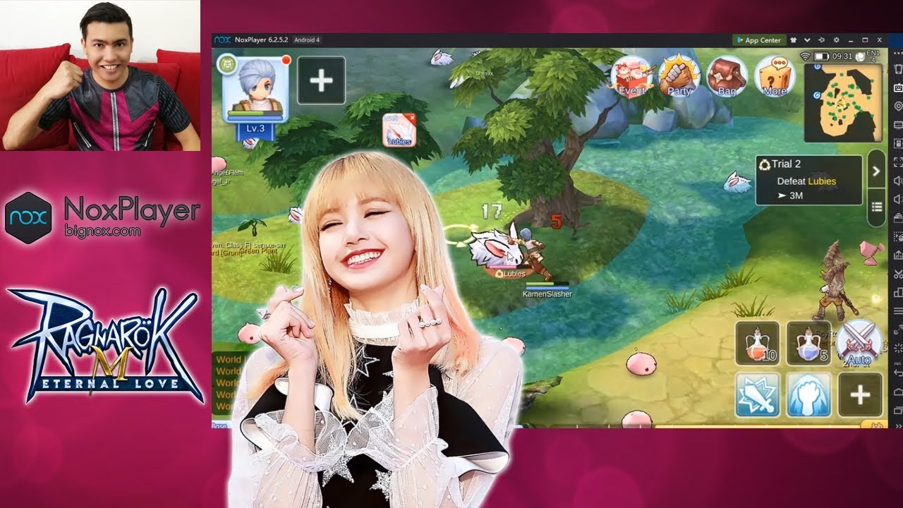 LISA BLACK PINK! Playing Ragnarok M Eternal Love on PC using Nox Player ...