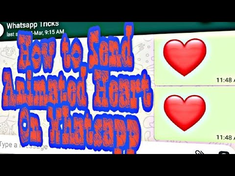 WhatsApp Emoji || How to make Animated Heart Emoji on Whatsapp || Animated Emoji