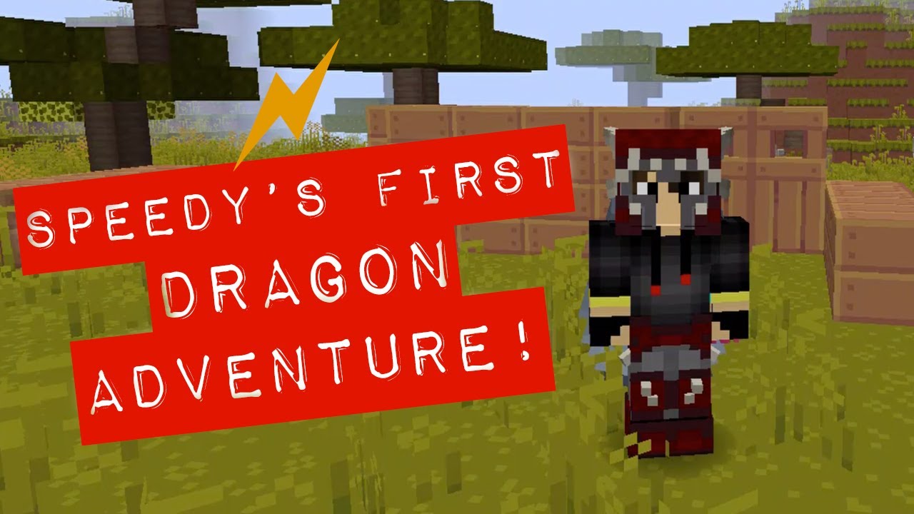 ⚡️ Speedy's first dragon adventure 🐲 ~ Minecraft DragonFire mod ...
