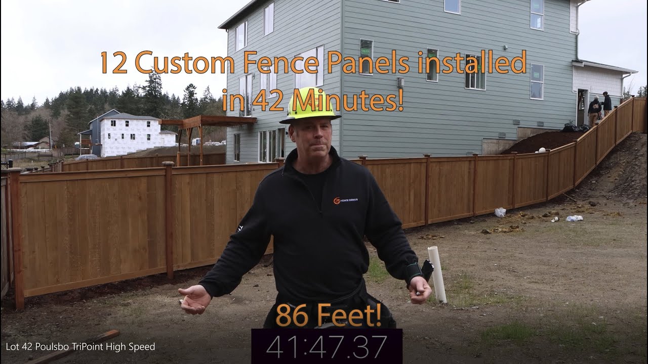 86 Feet of Custom Built Fence Panels in 42 Minutes! (Each panel is ...