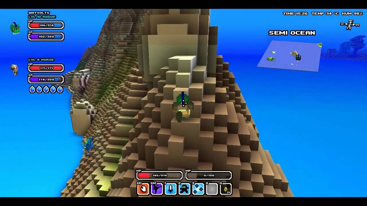 Cube world Biome Guide:Ocean (land forms,Mobs,features and more!) - YouTube
