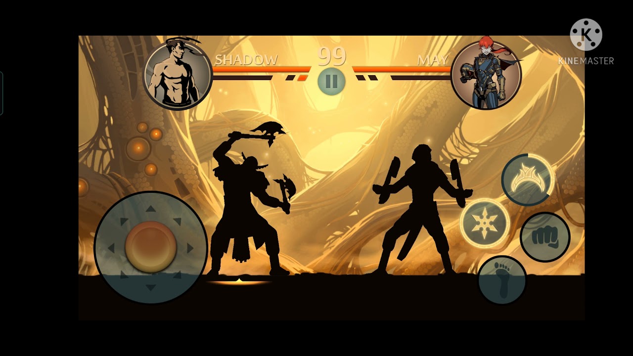 Axes vs may shadow fight 2 - YouTube