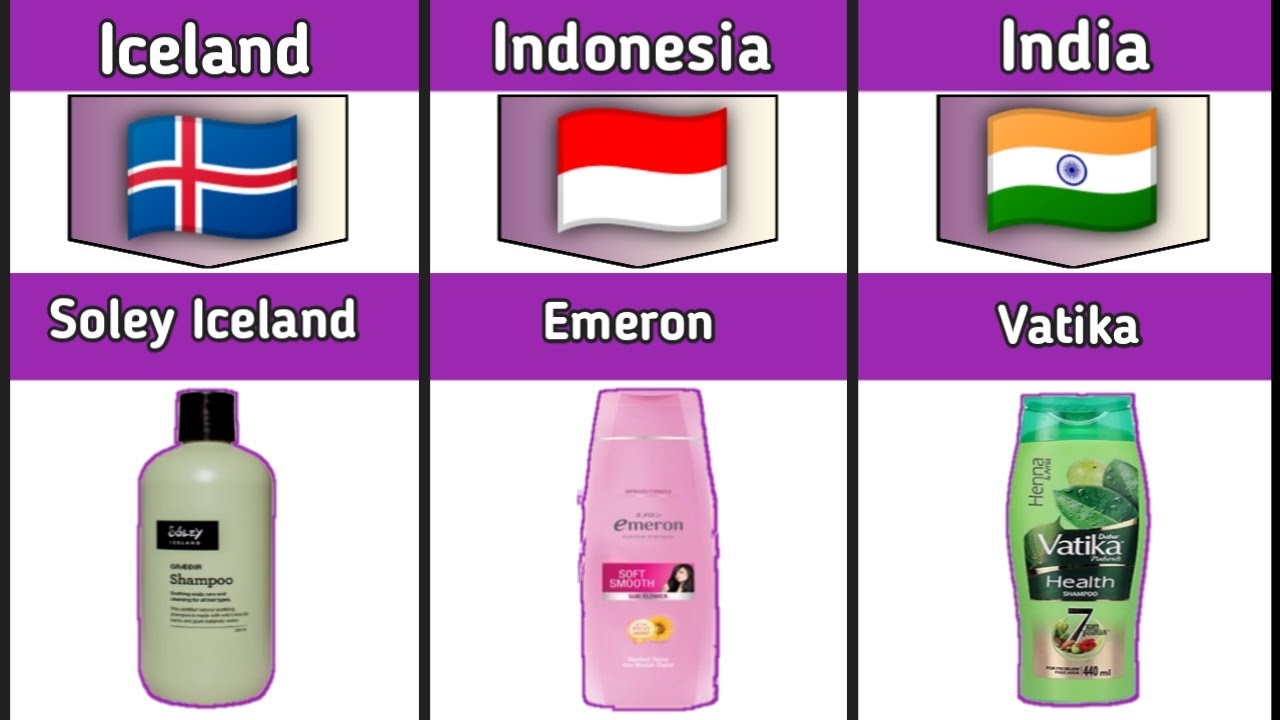 Comparison Video Shampoo From Different Countriesn Part 1 - YouTube