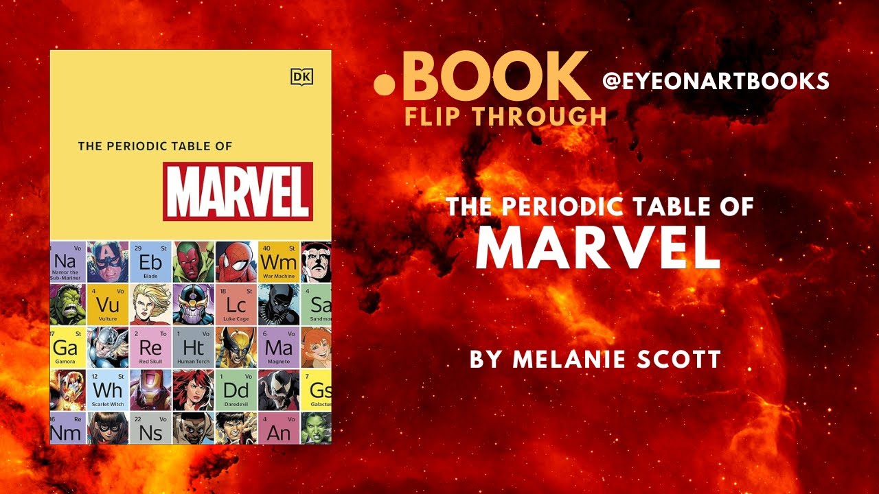 The Periodic Table of Marvel | Marvel Comics Art Book | Character Guide ...