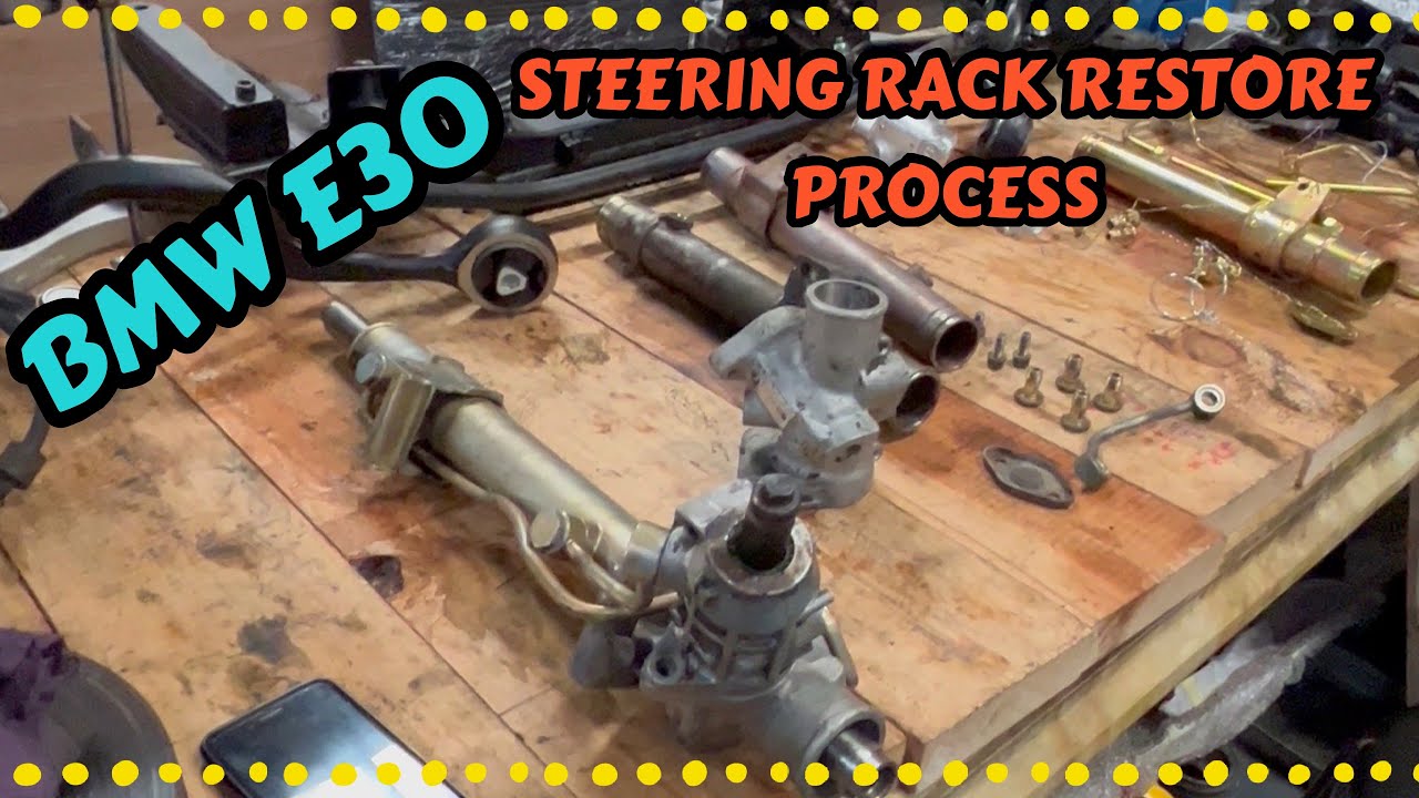 BMW E30 Chrome bumper/ preface power steering rack - restoration ...
