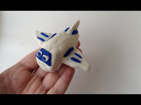 Oyun Hamurundan Sevimli Uçak - 面团的形状 shapes from play doh