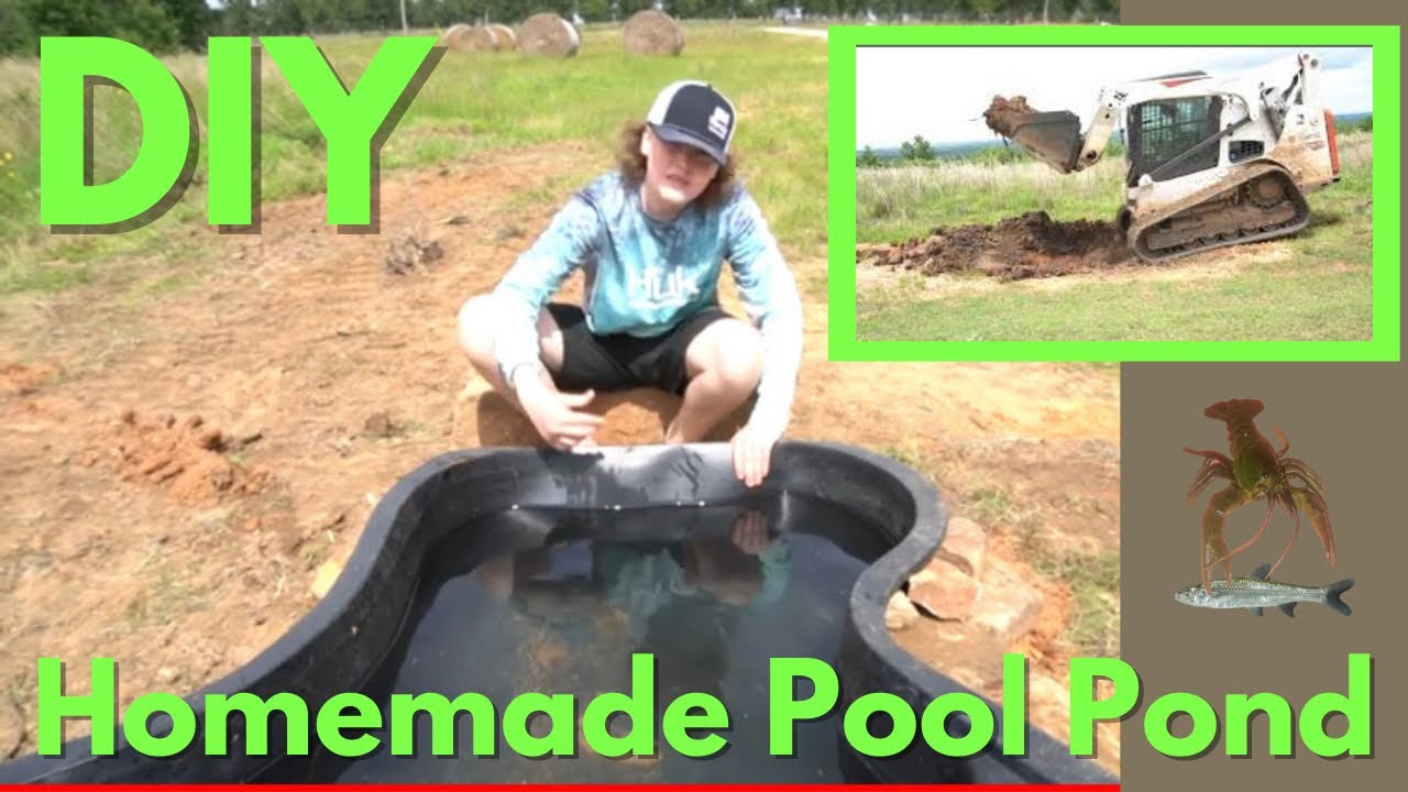 DIY Homemade Fish Pool Pond: Build For Bait Fish - YouTube