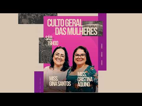 CULTO GERAL DE MULHERES - 12/09/2026