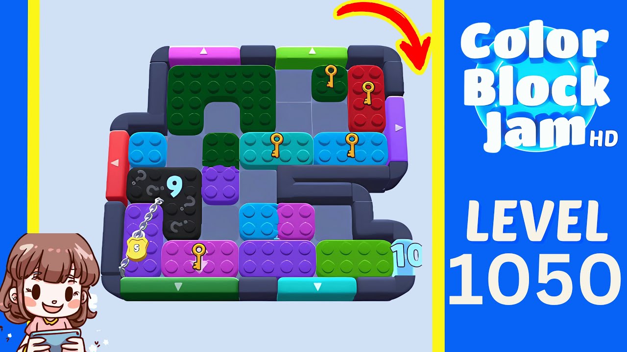 Color Block Jam Level 1050 Solution Walkthrough - YouTube