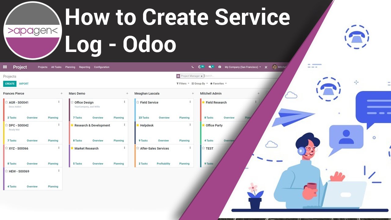 Odoo Demo -How to Create Service Log | Apagen Solutions Pvt. Ltd. (Odoo ...