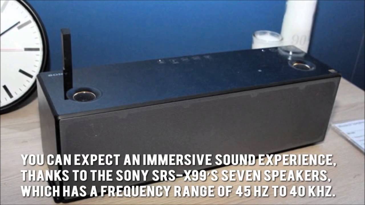 Sony SRS-X99 Bluetooth Wi Fi Speaker System Review - YouTube