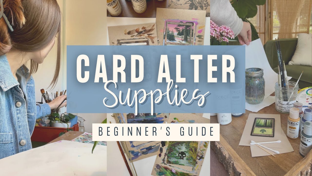 MUST HAVE art supplies to paint MtG and Pokemon cards | Beginners Guide ...