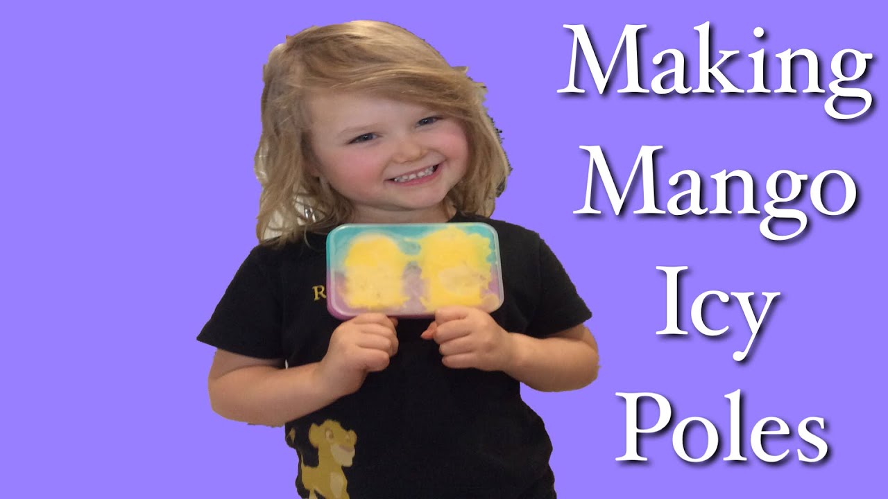 Making Healthy Mango Icy Poles - YouTube