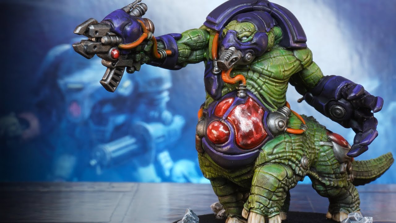 Speed painting Blackstone Fortress: The Archivist Zoat - YouTube