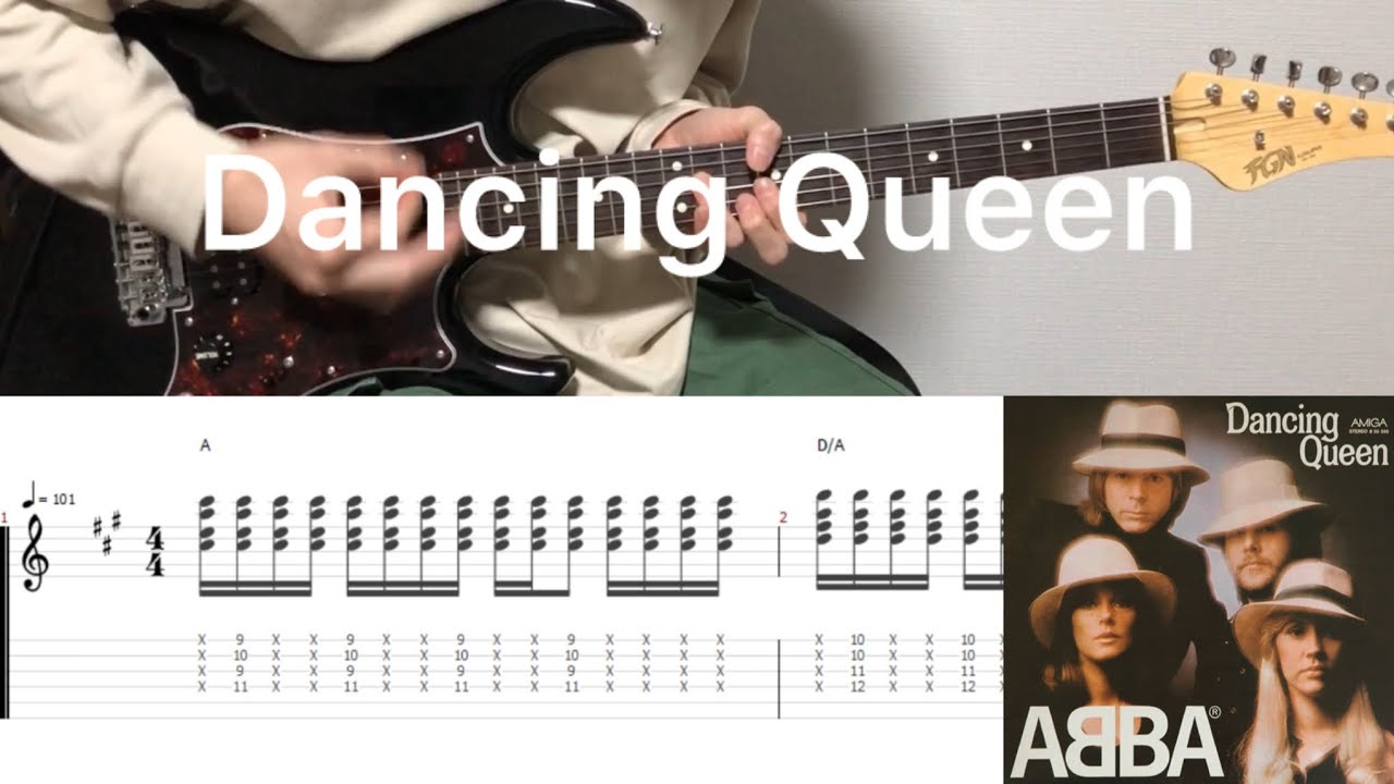 ABBA - Dancing Queen (guitar cover with tabs & chords) - YouTube Music