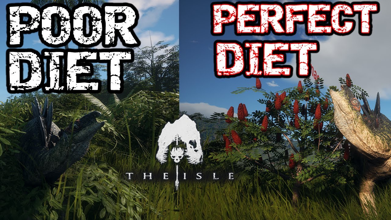 The Isle Evrima Update 4 - Poor Diet vs Perfect Diet TEST - YouTube