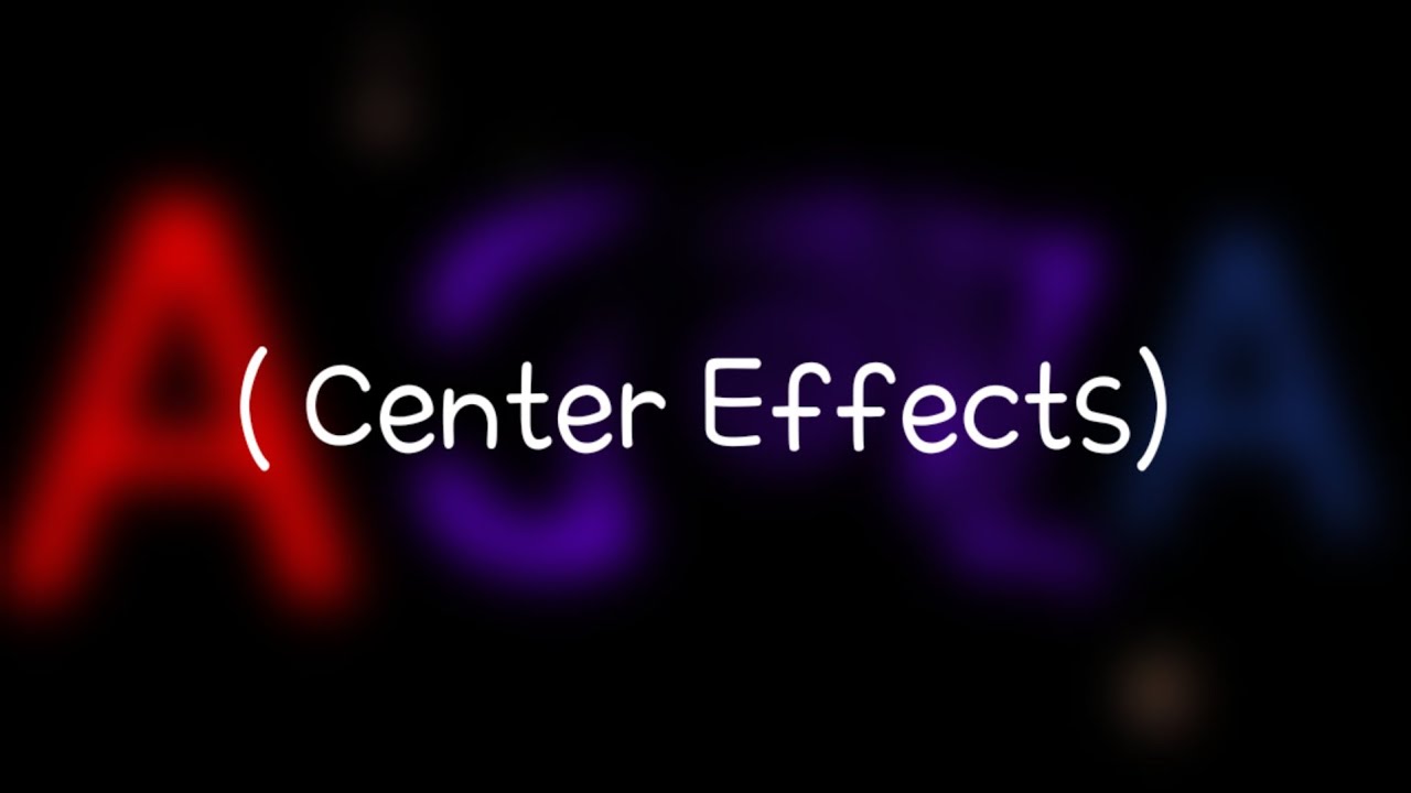 Center effects