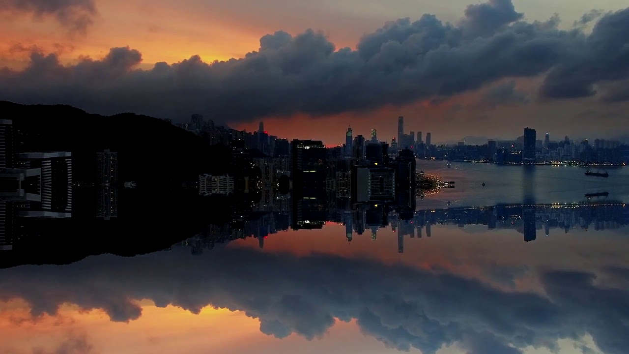 CityScape, Night lights Ariel view city Buildings 2 7 Free Stock Video ...