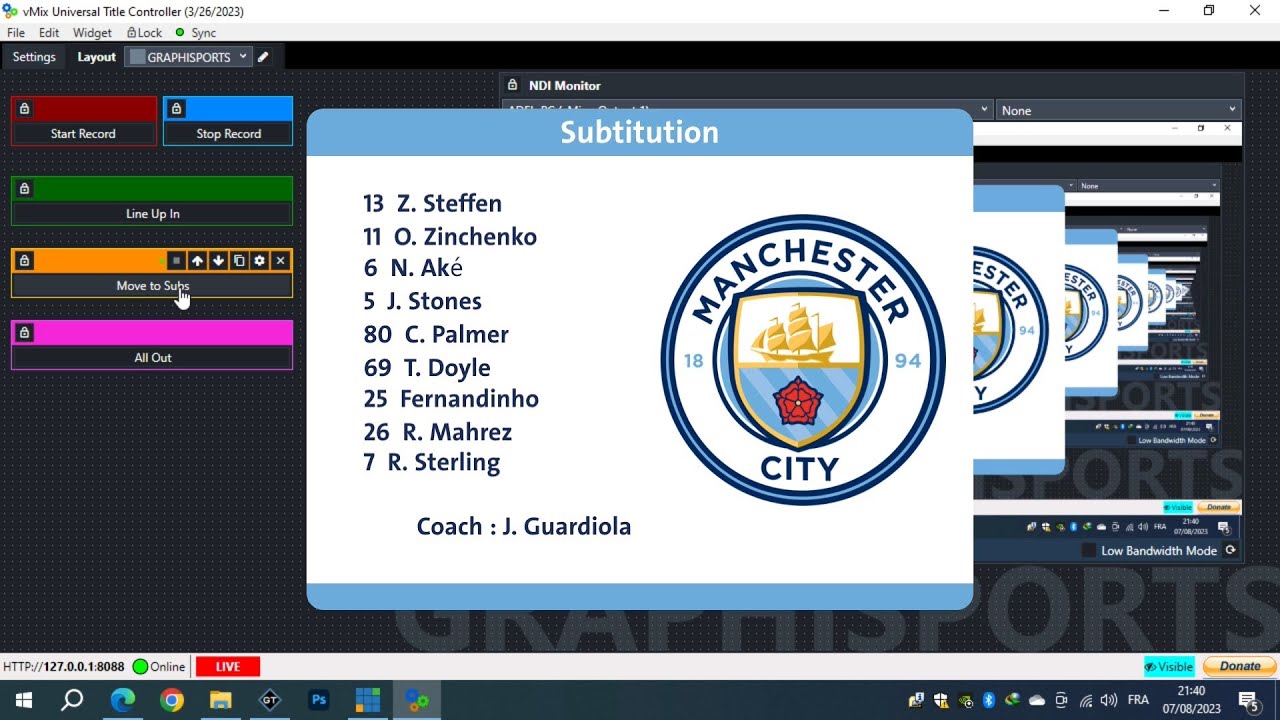 vMix Graphic LineUp With Subtitatus 2nd Page - YouTube