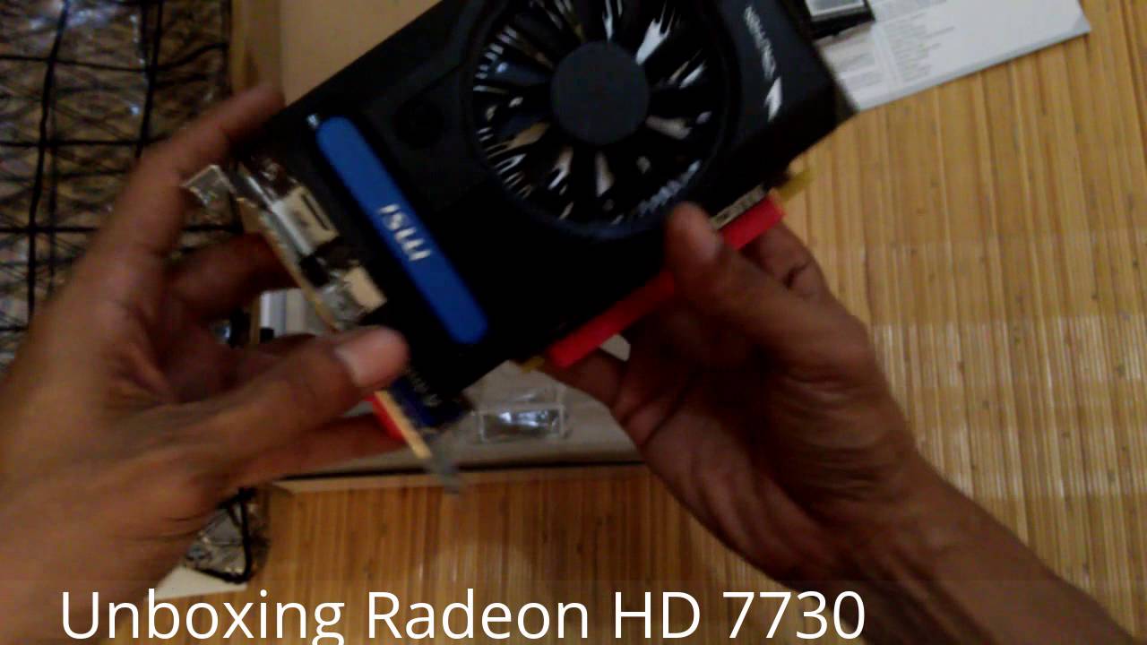 Unboxing Radeon HD 7730 - YouTube