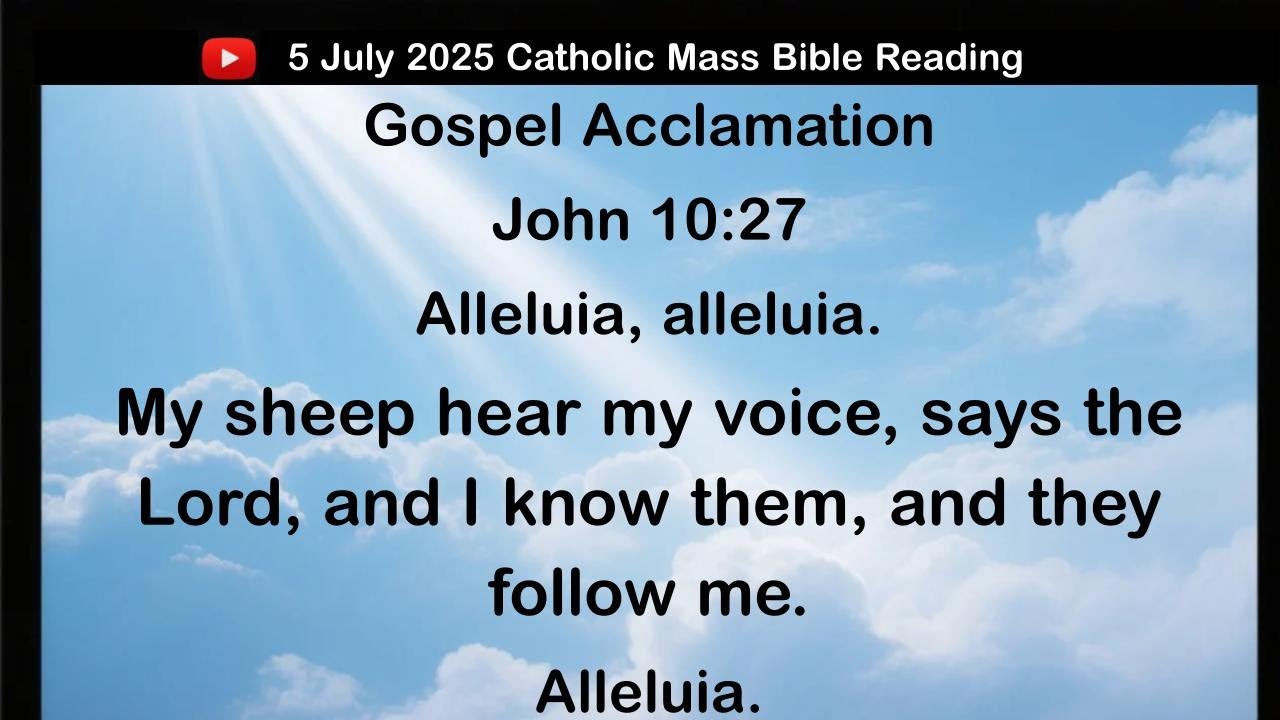05 July 2025 Catholic Mass Bible Reading - YouTube