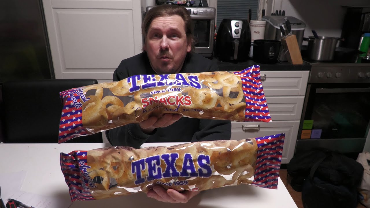 Unboxing Mukbang Texas Snacks Cheese and Onion Ringar från Dollarstore ...