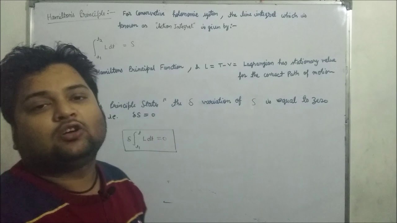 hamilton's principle - YouTube
