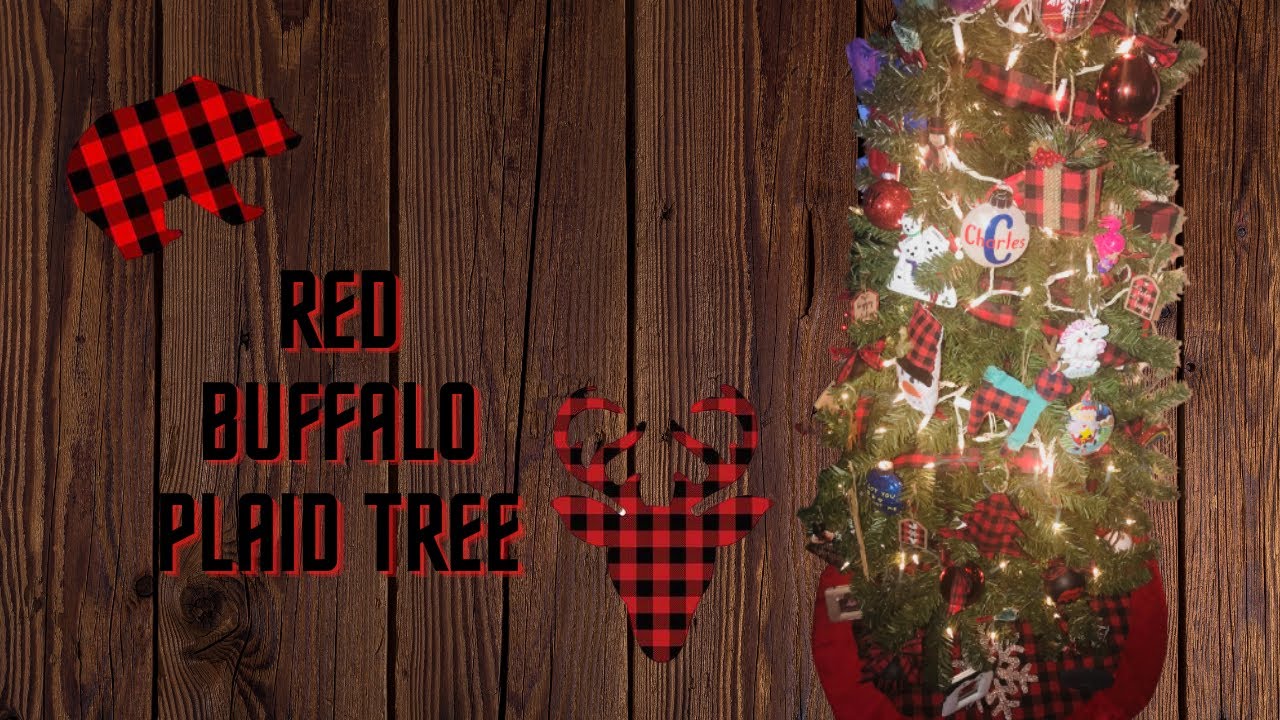 Red Buffalo Plaid Christmas Tree | Christmas 2020 | Decorate My Plaid ...