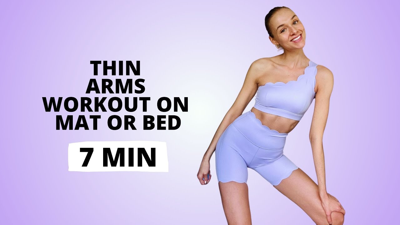 Thin Arms Workout on Mat or Bed 7 Minutes / Nina Dapper - YouTube