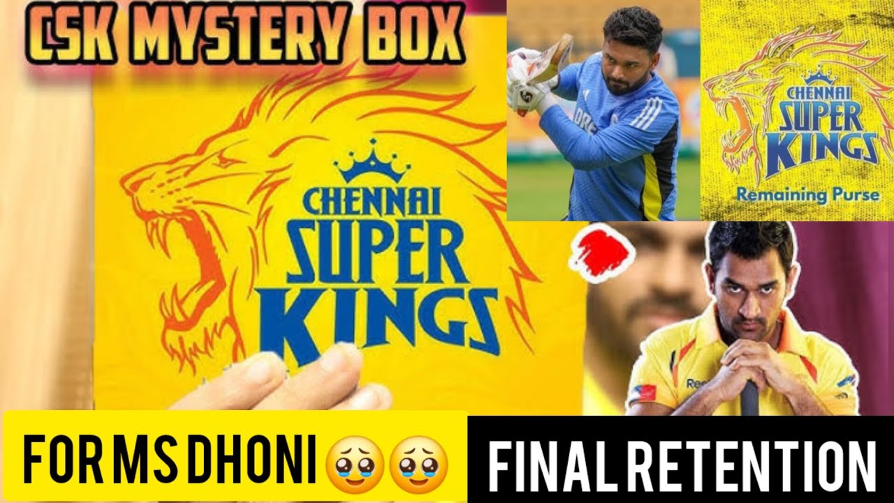 Chennai Super kings retention list: Ms Dhoni 💜 ruturaj gaikwad shivam ...