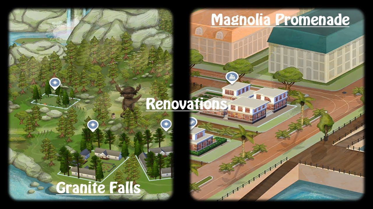 The Sims 4 - Renovations 05 Magnolia Promenade Granite Falls - YouTube
